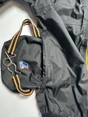 K-Way | Jackets & Coats | Kway Packable Windbreaker Jacket Black Hooded ...